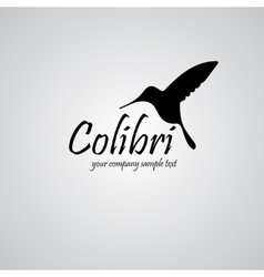 Colibri silhouette Royalty Free Vector Image - VectorStock