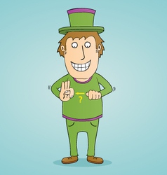 Magic thumb trick Royalty Free Vector Image - VectorStock
