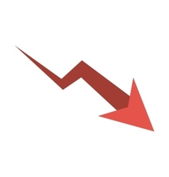 Isolated decrease arrow design Royalty Free Vector Image