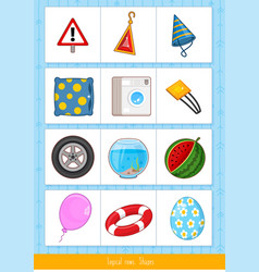 Logical rows for kids Royalty Free Vector Image