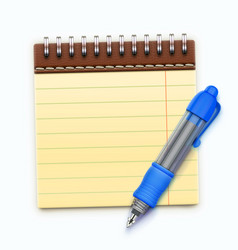Notepad Royalty Free Vector Image - VectorStock
