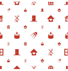 Inside icons pattern seamless white background Vector Image