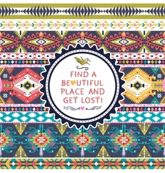 Seamless pattern in native american style Vector Image