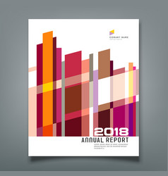 Cover report colorful geometric shapes background Vector Image
