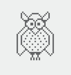 Owl pixel icon Royalty Free Vector Image - VectorStock