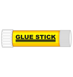 Blue stick in yellow tube Royalty Free Vector Image