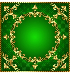 Vintage golden frame background Royalty Free Vector Image