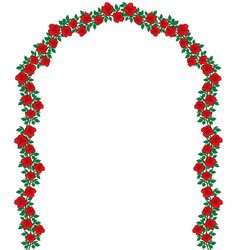 Arch red roses Royalty Free Vector Image - VectorStock