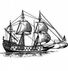 Ancient greek boat Royalty Free Vector Image - VectorStock