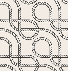 Rope seamless tied fishnet pattern Royalty Free Vector Image