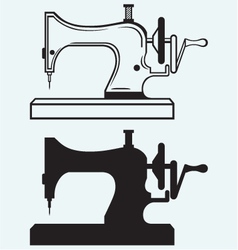 Vintage sewing machine Royalty Free Vector Image