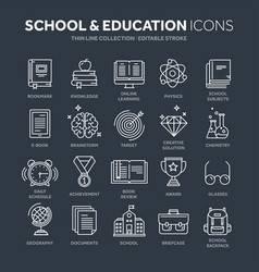 Education elements Royalty Free Vector Image - VectorStock