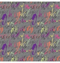 Alphabet seamless pattern Royalty Free Vector Image