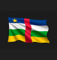 3d waving flag Royalty Free Vector Image - VectorStock