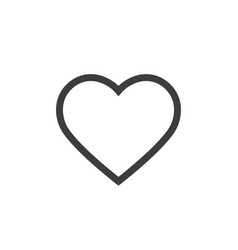 Hear icon flat design Royalty Free Vector Image