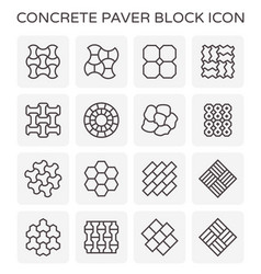 Paver block floor Royalty Free Vector Image - VectorStock