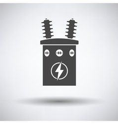 Electric transformer icon Royalty Free Vector Image
