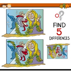 Educational differences task Royalty Free Vector Image