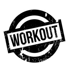Workout rubber stamp Royalty Free Vector Image