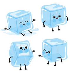 Cartoon water drop characters Royalty Free Vector Image