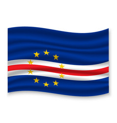 3d waving flag Royalty Free Vector Image - VectorStock