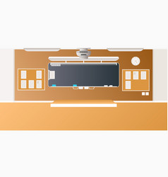 School classroom interior room blackboard Vector Image