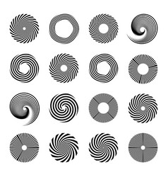 Spiral movement and rotation Royalty Free Vector Image