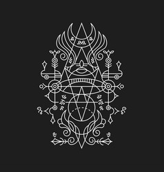 Sunlight triangle geometry Royalty Free Vector Image