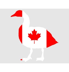 Moose in flag of Canada Royalty Free Vector Image