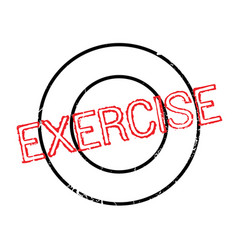 Exercise rubber stamp Royalty Free Vector Image