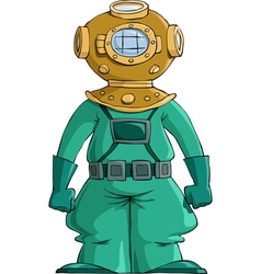 Cartoon diver Royalty Free Vector Image - VectorStock