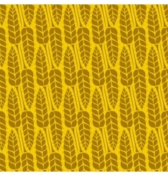 Golden wheat seamless pattern Royalty Free Vector Image