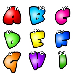 Cartoon Font Type Royalty Free Vector Image - VectorStock