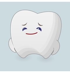 Sad tooth Royalty Free Vector Image - VectorStock