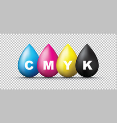 Cmyk splash Royalty Free Vector Image - VectorStock