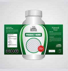 Label and packaging template design Royalty Free Vector