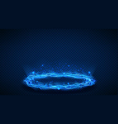 Isometric bright border magic portal luminous Vector Image