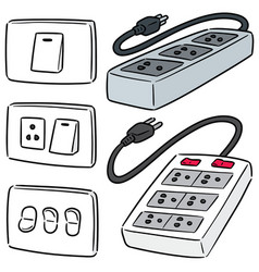 Set electric switch Royalty Free Vector Image - VectorStock