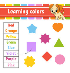 Learn color Royalty Free Vector Image - VectorStock