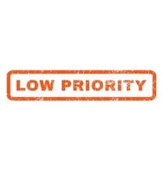 Low priority rubber stamp Royalty Free Vector Image