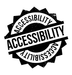 Accessibility rubber stamp Royalty Free Vector Image