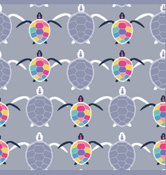 Frog seamless pattern repeating cute frogs and Vector Image