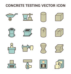 Concrete testing icon Royalty Free Vector Image