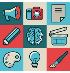 Creative icons Royalty Free Vector Image - VectorStock