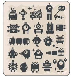 Robot monsters Royalty Free Vector Image - VectorStock