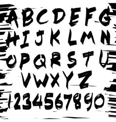 Trace and write numbers handwriting practice Vector Image