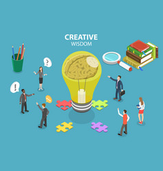 Creative brain idea concept Royalty Free Vector Image