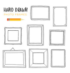 Hand-drawn frames Royalty Free Vector Image - VectorStock