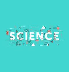 Science horizontal background Royalty Free Vector Image