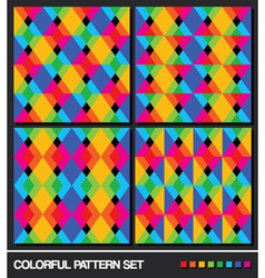 Colorful abstract mosaic seamless pattern Vector Image